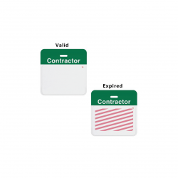 badge TEMPBADGE expiring time